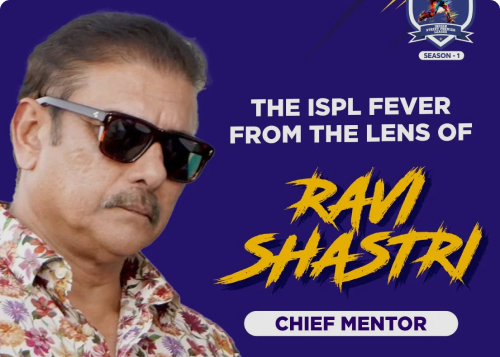 Ravi Shastri at ISPL Season 1 Semi Finals